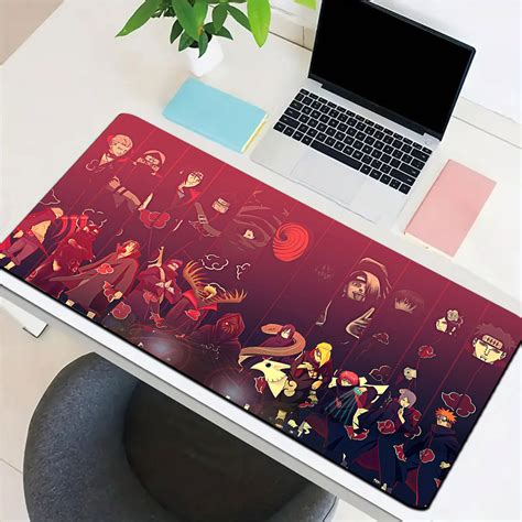 1pc Naruto Large Mouse Pad Computer Mat Desk Mat Keyboard Mat Office