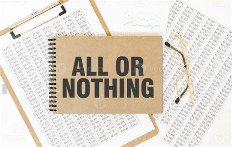 Craft Colour Notepad With Text All Or Nothing Notepad With Eyeglasses