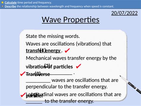 Gcse Ocr Physics P5 Waves Teaching Resources