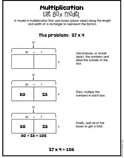 Place Value Sections Method Multiplication Maths Worksheets For Grade 3