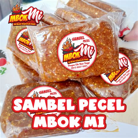 Sambel Pecel Mbok Mi Bumbu Pecel Mbokmi Asli Madiun Sambal Pecel Kacang Pedas Lazada Indonesia