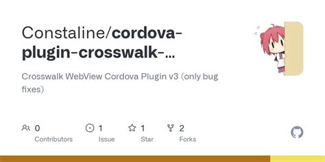 GitHub Constaline Cordova Plugin Crosswalk Webview V3 Crosswalk