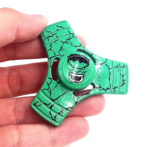 Quality Spinner The Hulk Marvel Heroes Style Metal Fidget Spinner Toy