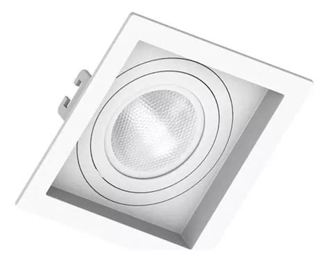 Kit 16 Spot Embutir Par20 Quadrado Recuado Branco Ou Preto 110v 220v