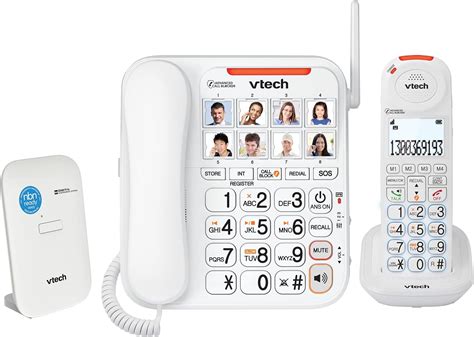VTech CareLine Corded Cordless Bundle NBN Ready Phone System Corded Deskset Plus Cordless
