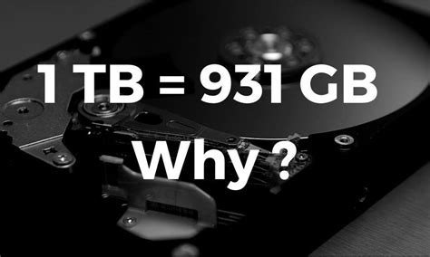 TB HDD Shows GB Only Why It S Different Reason Calculation