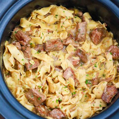 Slow Cooker Beef And Noodles Sweet And Savory Meals