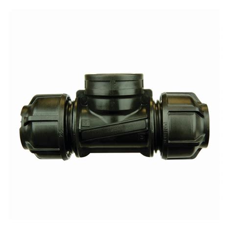 Philmac 3g Metric Compression Tee Poly X Poly X Fi Bsp Blue Bucket