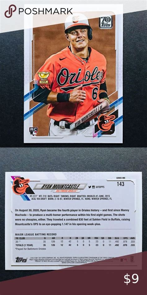 Ryan Mountcastle Rc 2021 Topps 143