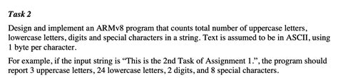 Solved Task 2 Design And Implement An ARMv8 Program That Chegg