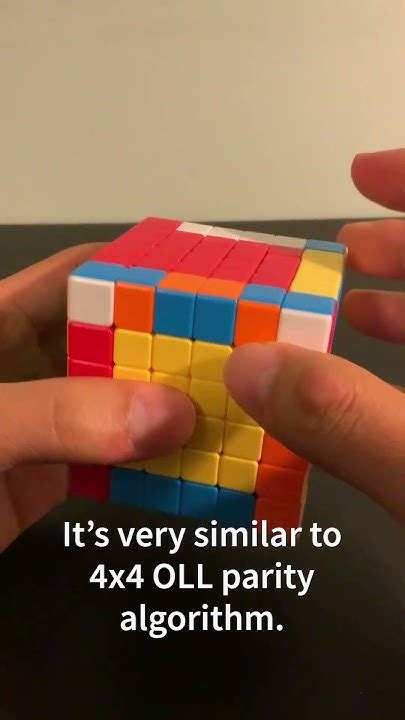 6x6 Cube Step 23 Oll Parity Algorithm Youtube
