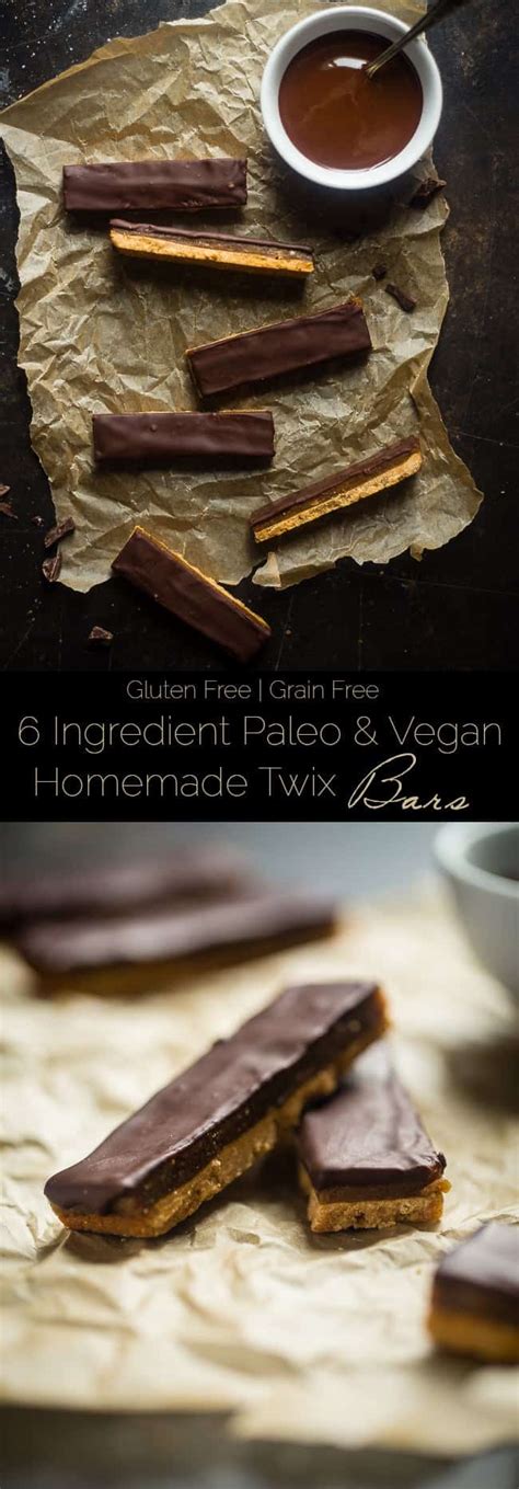 Homemade Twix Bars {paleo Vegan} Food Faith Fitness