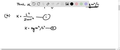 Solved The Angular Momentum L Of A Particle Of Mass M Moving At A Numerade