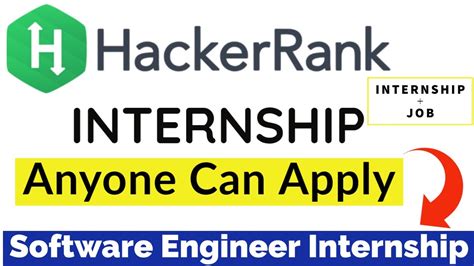 Hackerrank Software Engineer Internship Winter Internship Anyone