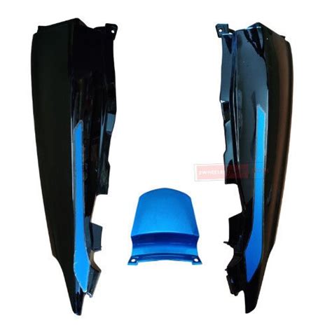 Passion Pro Bs6 Rear Cowl Set Of 3 Black With Blue Plate Genuine Rear
