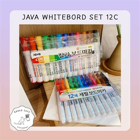 Java White Borad Marker Set 12c ปากกาไวท์บอร์ด เซต 12 สี แบรนด์จาวา