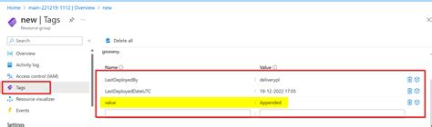 Azure Is There A Way To Append Tags Instead Of Replace Them When Deploying Resources With