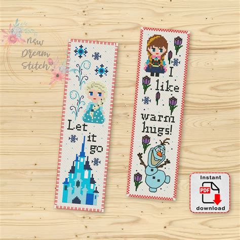 Frozen Bookmarks Etsy