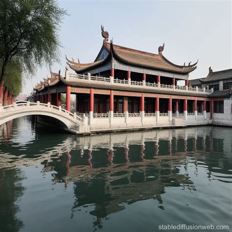 Chinese Grand Canal Construction Stable Diffusion Online