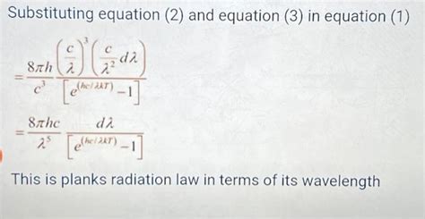 Solved 9 Planck S Law Can Be Written As A Function Of Chegg Com