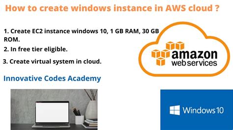 How To Create Windows Instance In Aws Cloud Virtual System Youtube