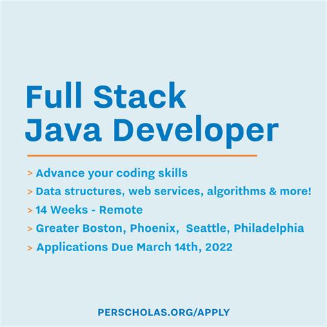 our full stack java developer per scholas seattle
