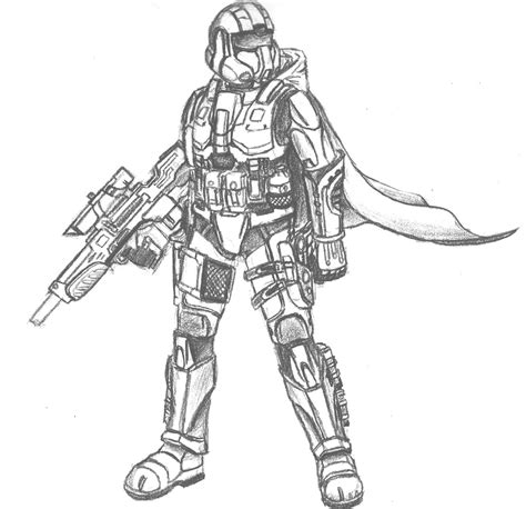 Clone Trooper Assassin Drawings