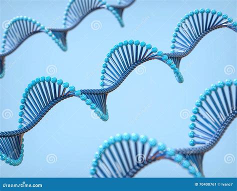 3d Dna Helix Background Stock Illustration Illustration Of Abstract