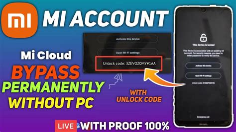Mi Account Bypass Without Pc Latest Miui 1112 Solve Activate This