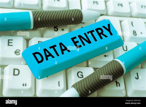 Conceptual Caption Data Entry Internet Concept Process Of Inputting