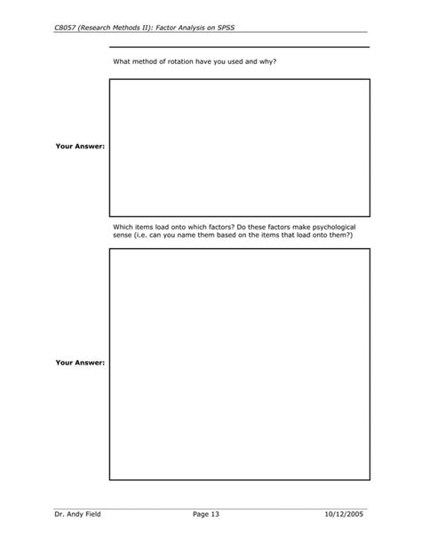 Factor Analysis Using Spss Pdf
