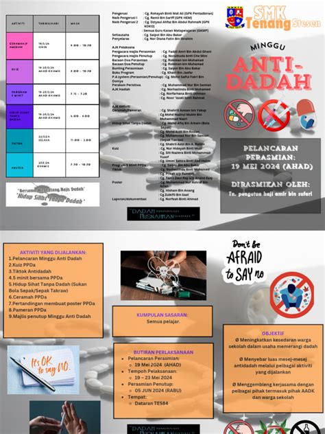 Buku Program Minggu Anti Dadah 2024 Pdf