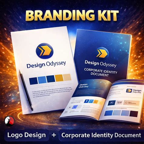 Branding Kit Logo Corporate Identity System Design Odyssey