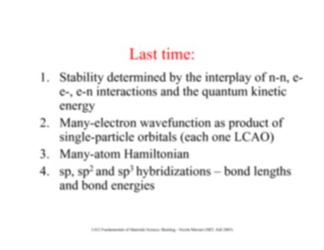 Solution Fundamentals Of Materials Science Bonding In Molecules Hartree And Hartree Fock