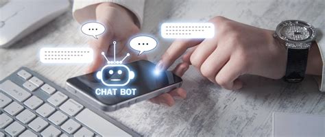Premium Photo Human Holding Smartphone With Chat Bot Application For