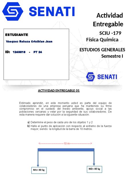 Actividad Entregable 1 Estimado Aprendiz En Este Momento Usted Es