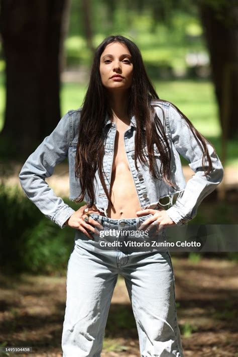 Actress Eva Cela Poses For The Photographer On May 11 2023 In Rome
