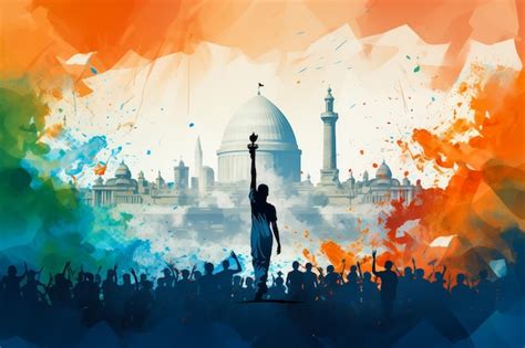 Premium Photo Indian Republic Day Background With Indian National