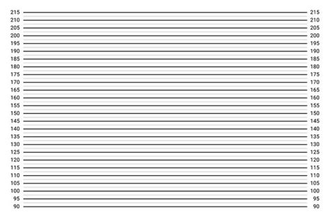 Free Character Height Chart Blank Template Cm