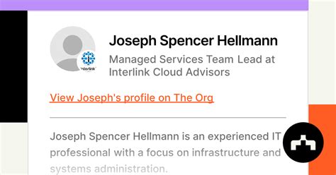 Joseph Spencer Hellmann Managed Services Team Lead At Interlink Cloud Advisors The Org