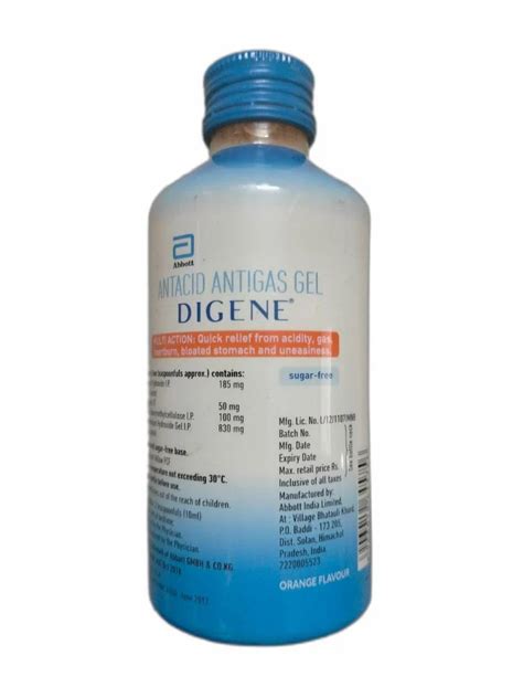 Digene Antacid Antigas Gel Syrup 200 Ml At Rs 94bottle In Surat Id