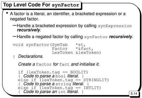 Ppt 5 Phase 2 Syntax Analysis Part Iii Powerpoint Presentation
