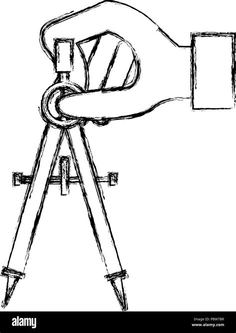 Hand With Compass Icon Stock Vector Image And Art Alamy