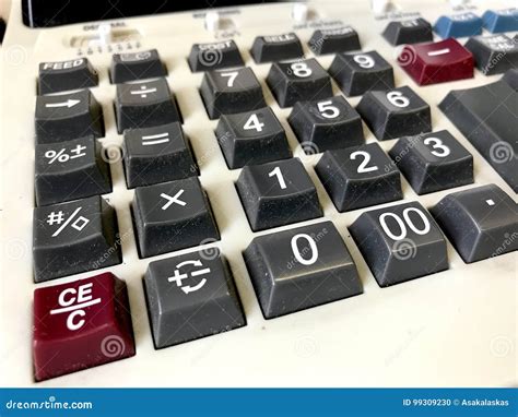 Detail Of Calculator Keys Stock Photo Image Of Times