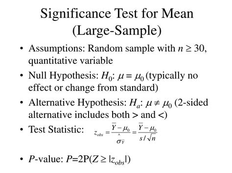 PPT Significance Tests PowerPoint Presentation Free Download ID 5325491