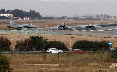 Los cazas F comenzaron el primer ejercicio desde el Aeropuerto de Málaga Diario Sur