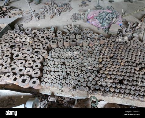 Unexploded Land Mines And Cluster Bombs Remains Picked Up All Around