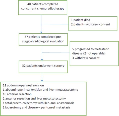 Flow Diagram Of 40 Patients Treated With Preoperative Concurrent Download Scientific Diagram