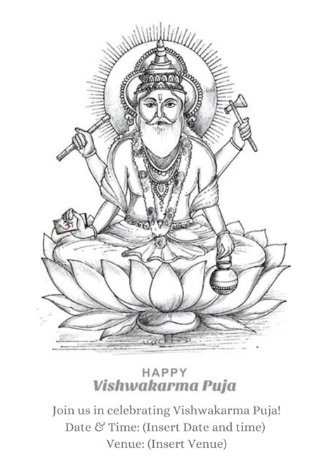 Vishwakarma Puja 2024 Invitation Cards Vishwakarma Puja Invitation Card In Hindi Online