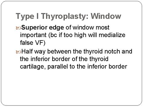 Medialization Thyroplasty Jennifer Bergeron April 11 2012 Introduction